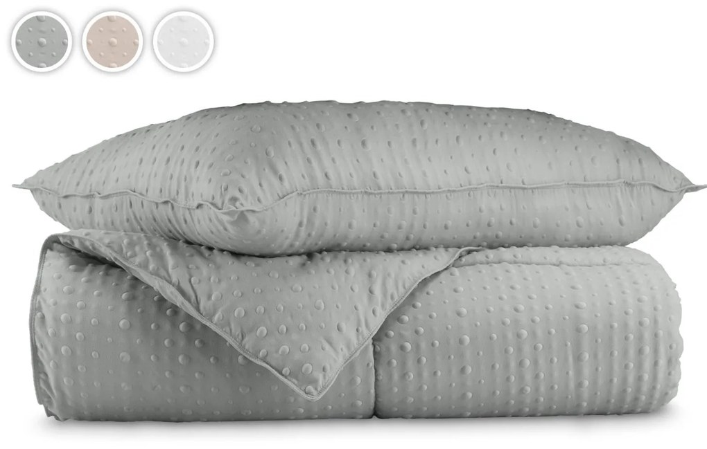 Dormeo Embosovaná sada polštáře a přikrývky 200x200 cm bílá