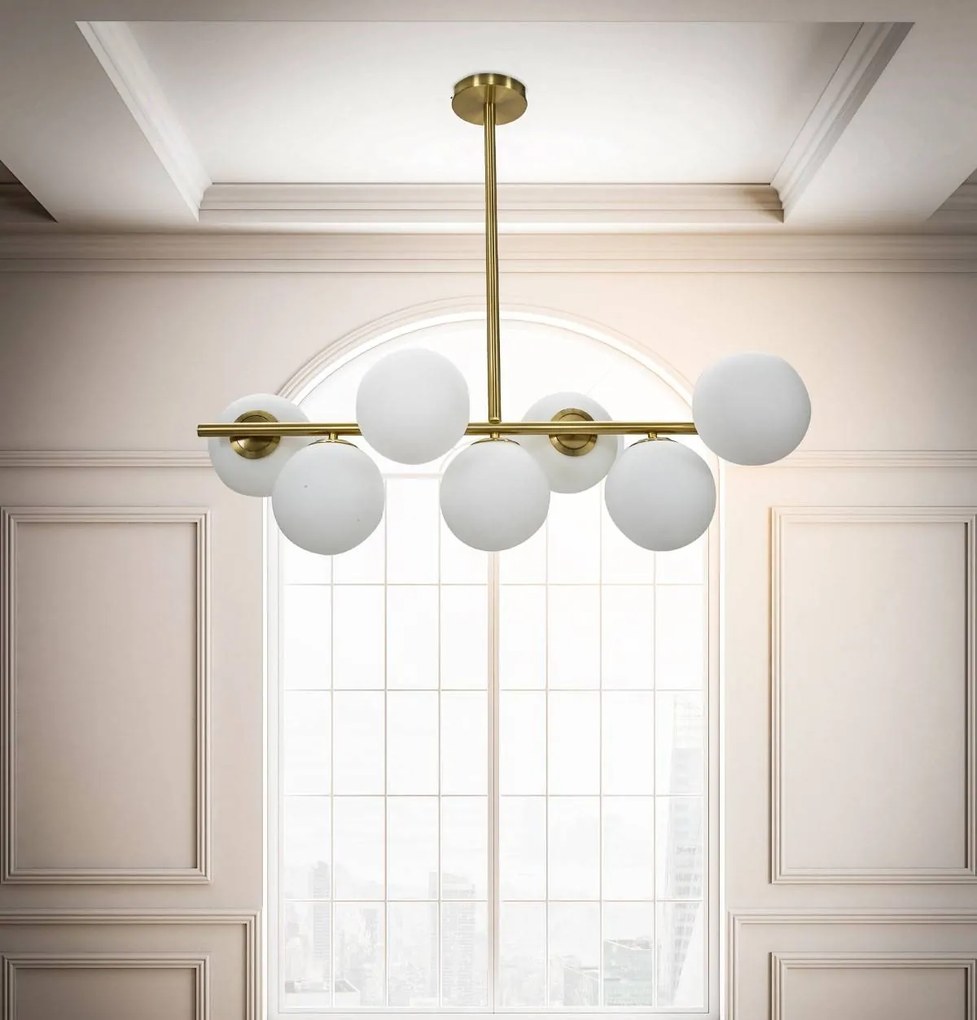 Stropní lampa se 7 koulemi GLAMY