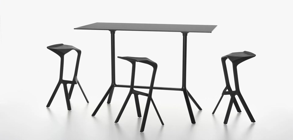 PLANK - Sklopný obdélníkový barový stůl MIURA