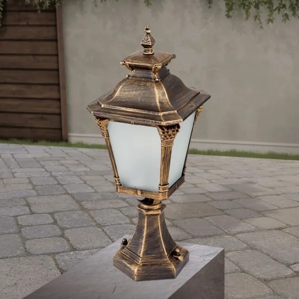 Orion - Venkovní lampa AIKO 1xE27/60W/230V 59 cm IP23 bronz/patina