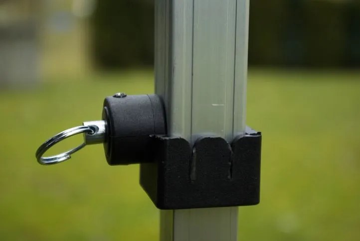 Nůžkový párty stan 3 × 6 m s bočními stěnami, bílý