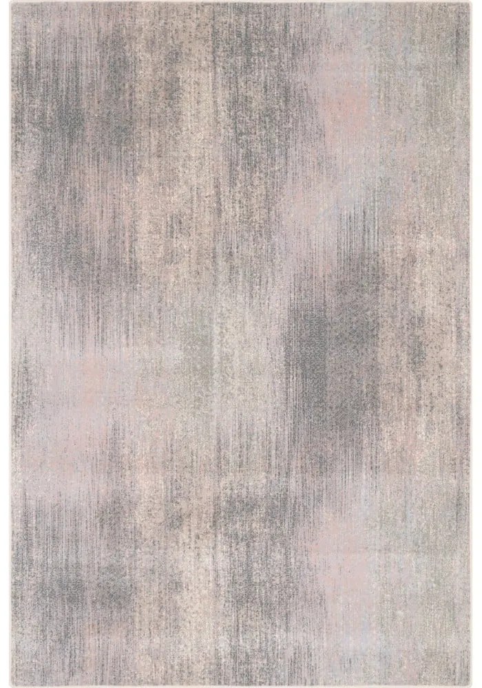 Růžovo-šedý vlněný koberec 240x340 cm Calvi rose – Agnella
