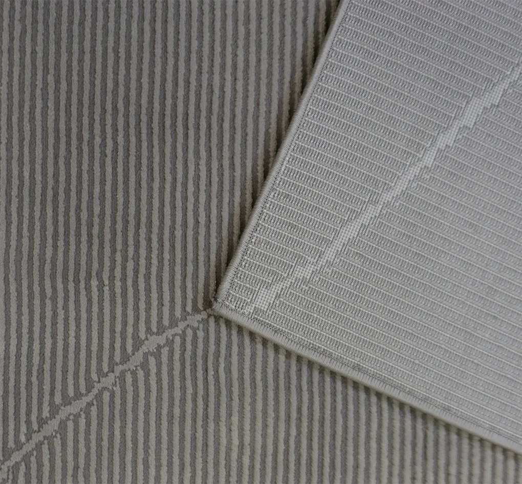 BE Koberec Zurich 1903 GREY - šedý obdélníkový Rozměr: 60x100 cm