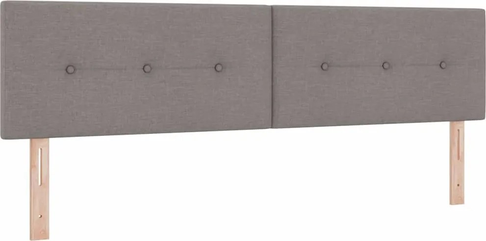 Postel s boxspringem s čelo Taupe 200 x 180 cm textil 3341122