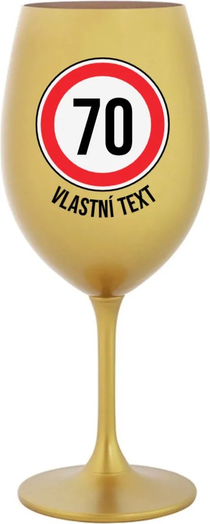 Personalizovaná sklenice - narozeninová dopravní značka