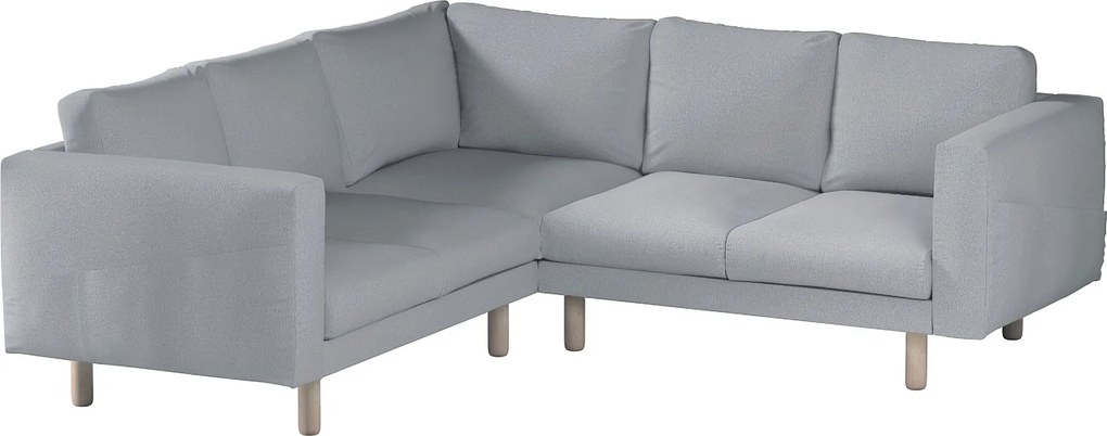Potah na pohovku IKEA Norsborg rohová 4-místná barva šedá látka pletený vzor
