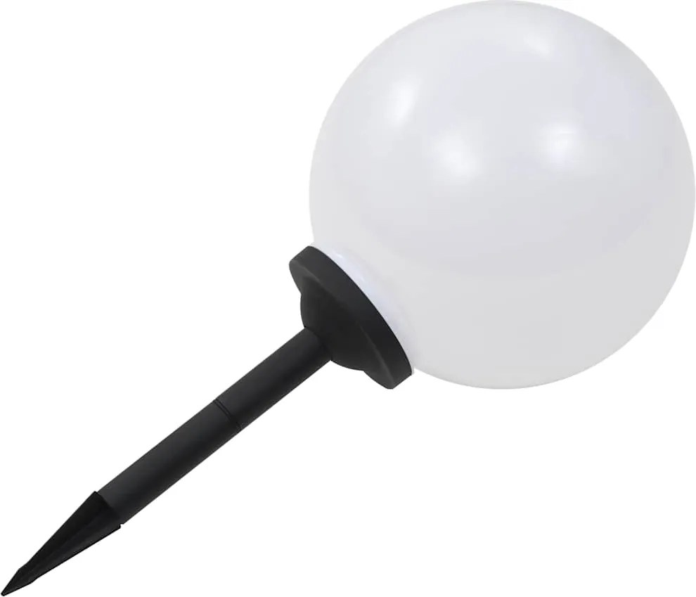 Zahradní solární lampy 4 ks LED kulovité 30 cm RGB 277127