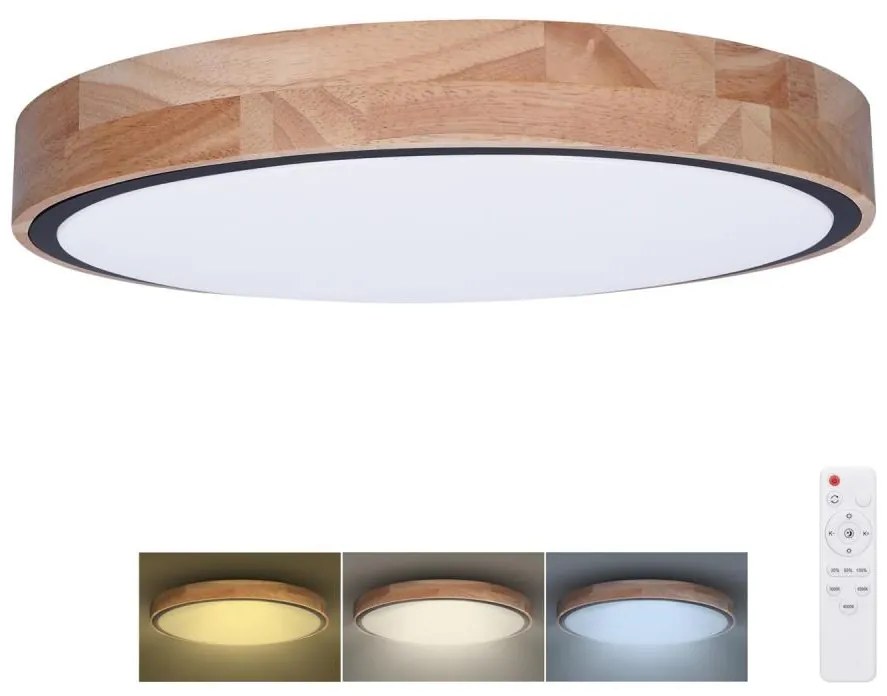 Solight WO8006 - LED Stm. svítidlo IRON OAK LED/60W/230V 3000-6500K pr. 51 cm+DO