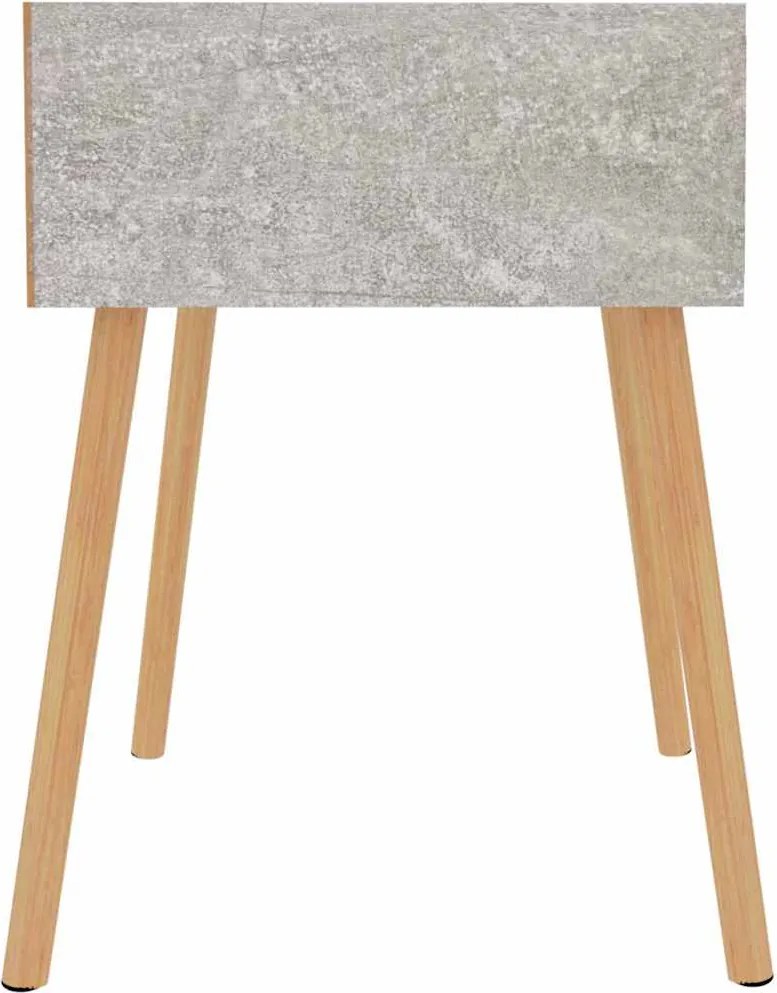 Noční stolek betonově šedý 40 x 40 x 56 cm kompozitní dřevo 326803
