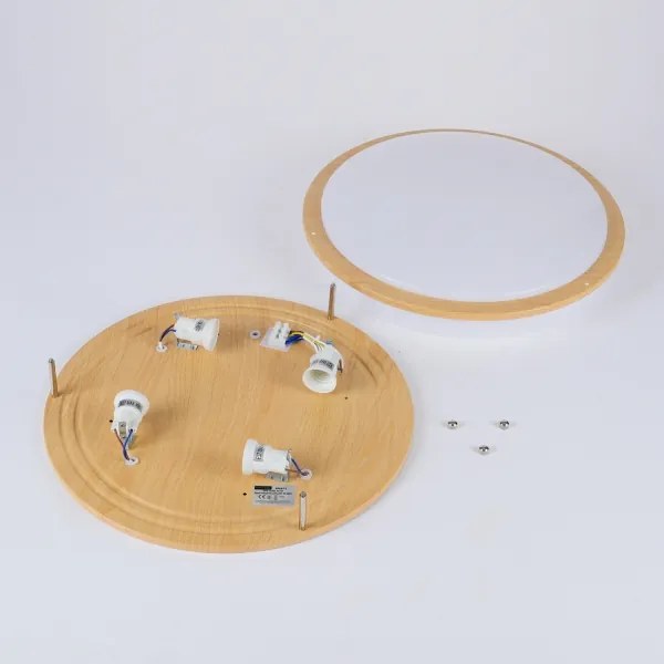 Brilagi - Stropní svítidlo ELARO 4xE27/40W/230V pr. 41 cm dekor dřeva