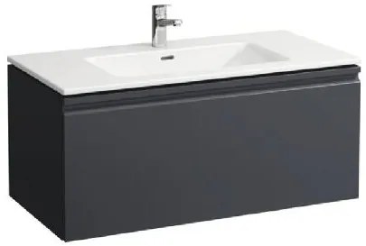 Laufen Pro S - Skříňka s umyvadlem, 1000x500 mm, 1 zásuvka, matný grafit H8609654801041