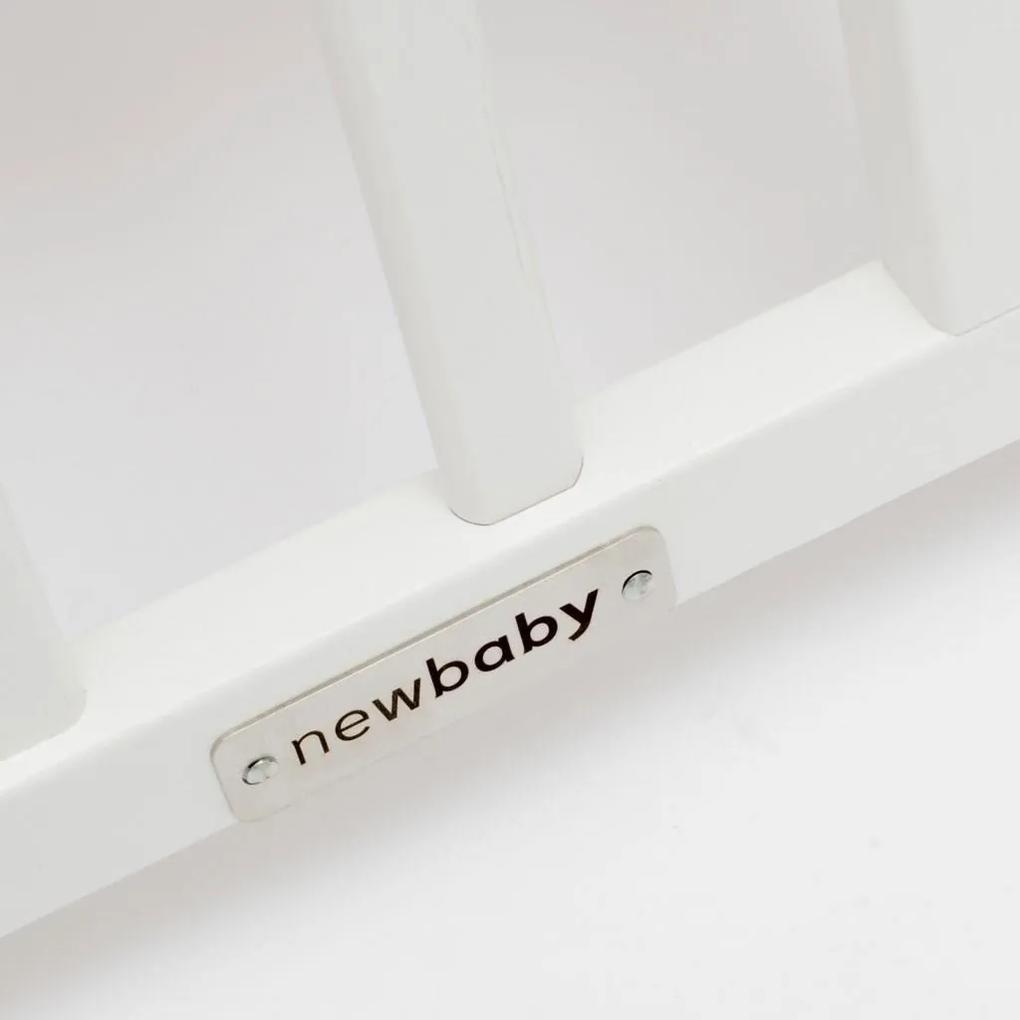 NEW BABY Dětská postýlka New Baby POLLY bílo-šedá