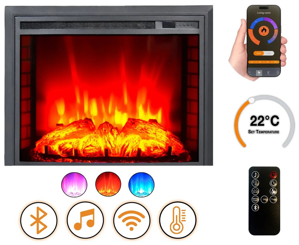 Elektrická krbová vložka DLC Home ElectricFlame 4