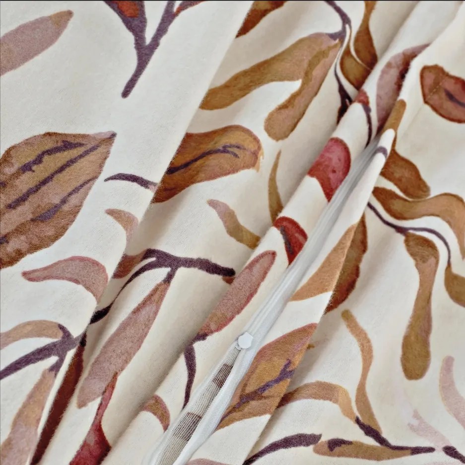 Florella Flanelové povlečení Kiery Beige Rozměr: 70x90 + 140x200 cm