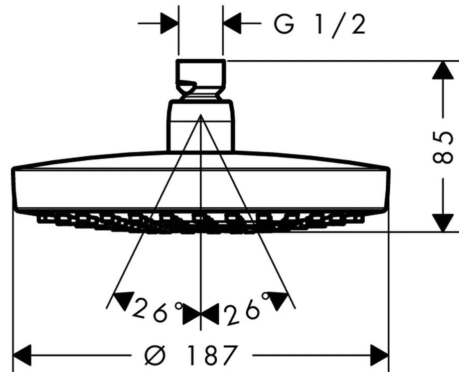 Hansgrohe HG SET Logis E1 - Sprchový systém pod omítku - páková baterie kompletní sada, chrom