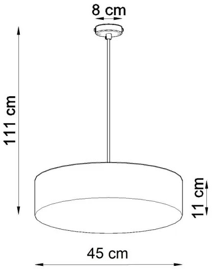 Sollux SL.0118 - Lustr na lanku ARENA 45 3xE27/15W/230V černá