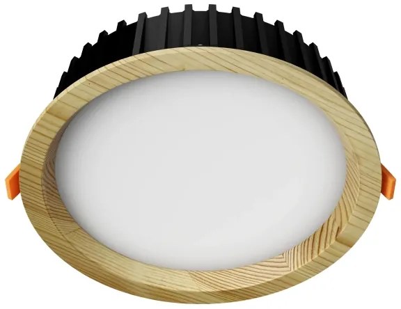 APLED-LED Podhledové RONDO WOODLINE LED/12W/230V 3000K pr. 20 cm borovice masiv