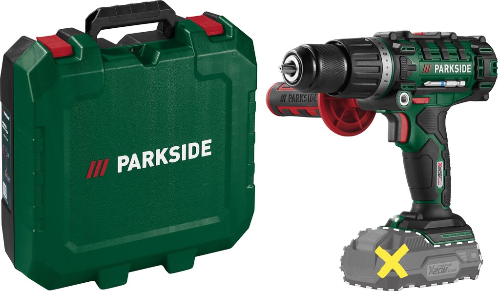 Parkside® Aku příklepová vrtačka Psbsa 20-Li E4 – bez akumulátoru a nabíječky