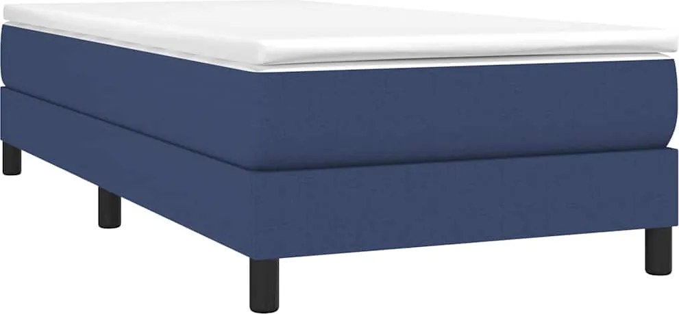Rám postele s boxspringem modrá 90x200 cm textil 3120490