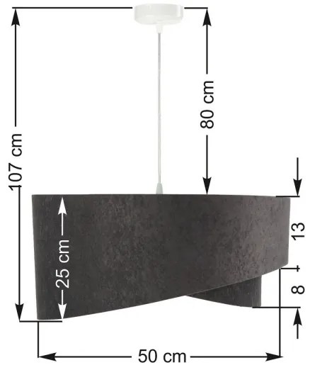 Lustr na lanku GALAXY 1xE27/60W/230V