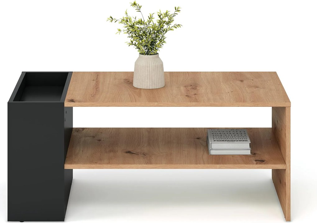 Konferenční stolek MURCIA 100 cm dub artisan/černý