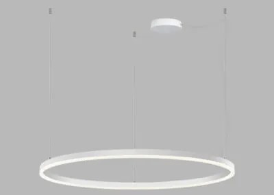 LED2 Stmívatelný LED lustr CIRCLE P-Z CRI90 Varianta: Ø 1200 x 33 x 2500 mm, 100 W, 3000 K, černá, DALI