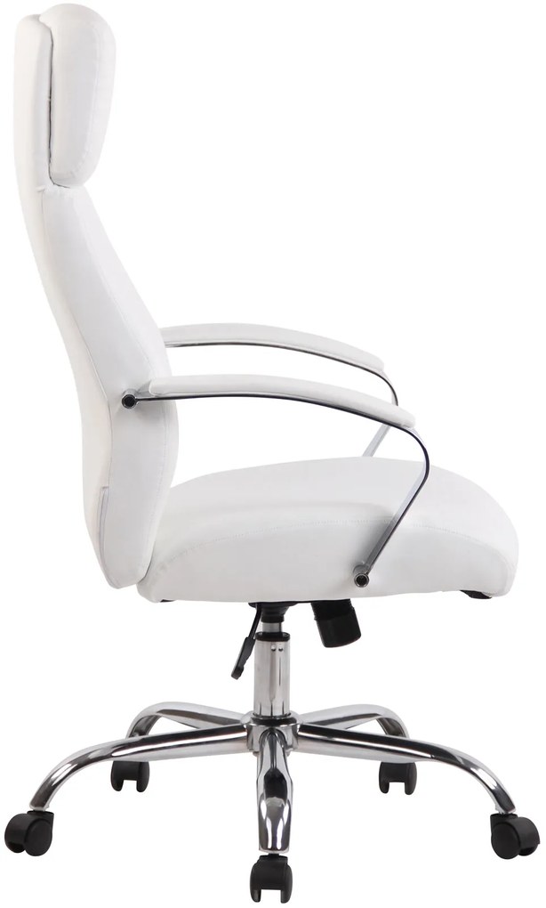 Kancelářská židle Caistor - umělá kůže | bílá