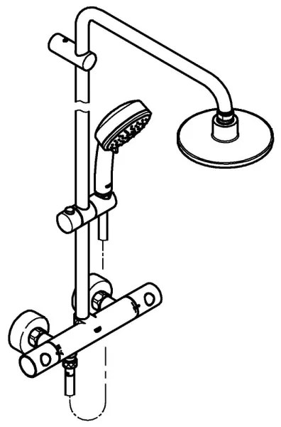 GROHE 27922000 - Sprchový systém TEMPESTA COSMOPOLITAN 160 mm lesklý chrom