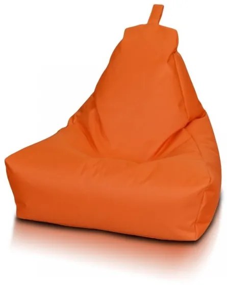 Sedací vak Keiko s ekokůže  TiaHome - svetlo oranžová