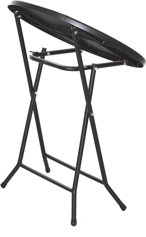 Skládací stůl HOBART — průměr 60 cm, kov