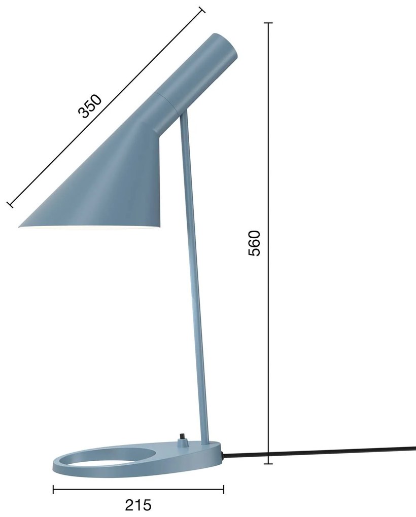 Stolní lampa Louis Poulsen AJ Mini modrošedá