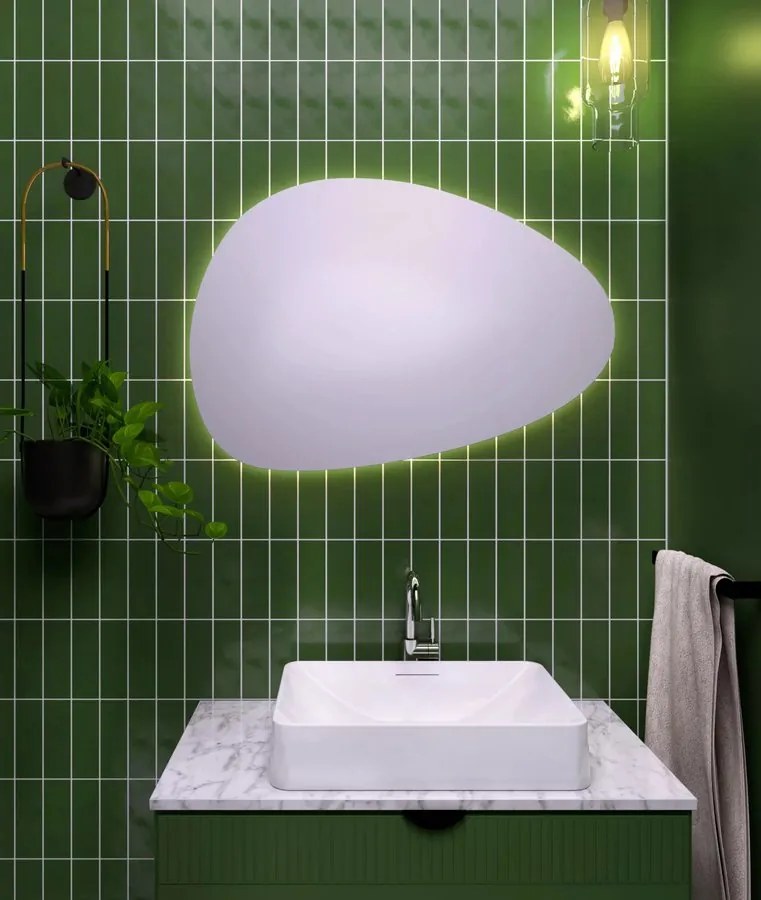 Sapho Sapho, STEN LED podsvícené zrcadlo 80x55cm, NA280
