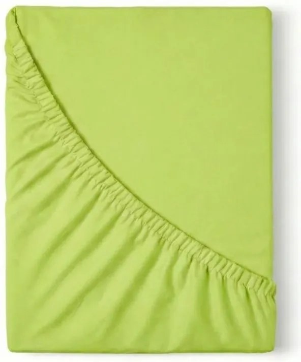Kvalitex Bavlněné prostěradlo napínací světle zelené 90x200cm