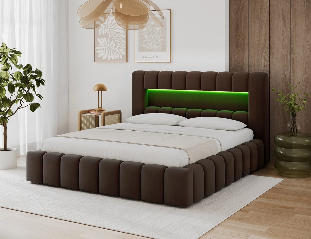 Postel Lamica 180x200 + Dřevěný rám/Standardní zdvih/kontejner