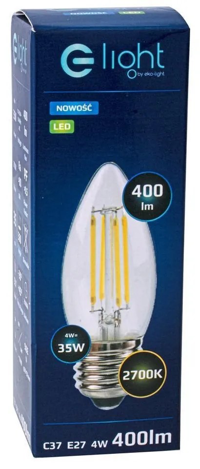 LED žárovka Glight 4W E27 teplá bílá