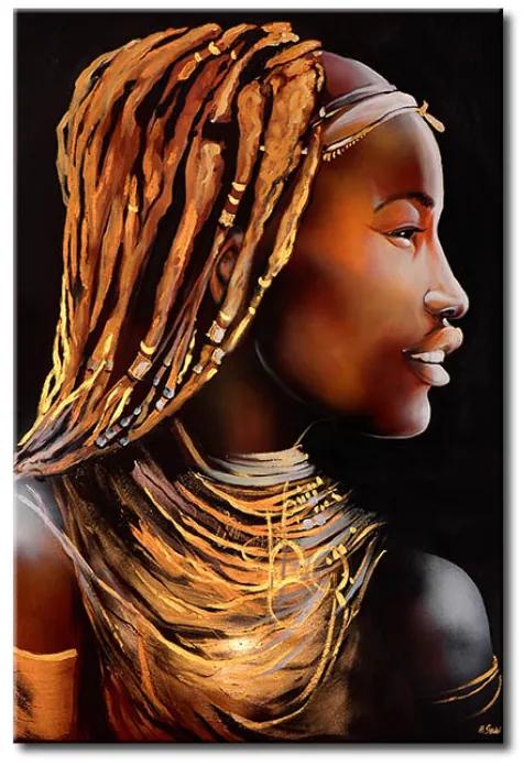 Obraz Tvář africké ženy (1-dílný) - malebný portrét postavy