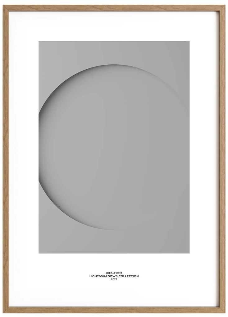 Idealform Poster no. 6 Round composition Barva: Silver grey, Velikost: 500x700 mm