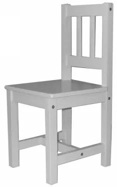 Dětská židle bílá masiv, 8867