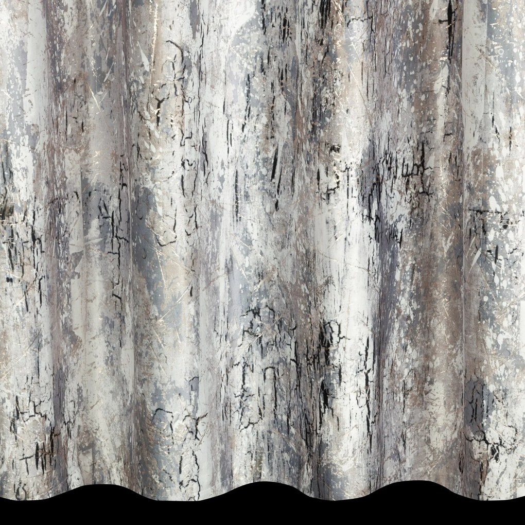 ZATEMŇOVACÍ ZÁVĚS NA KROUŽČÍCH MALIA 140X250 CM VZOROVANÁ