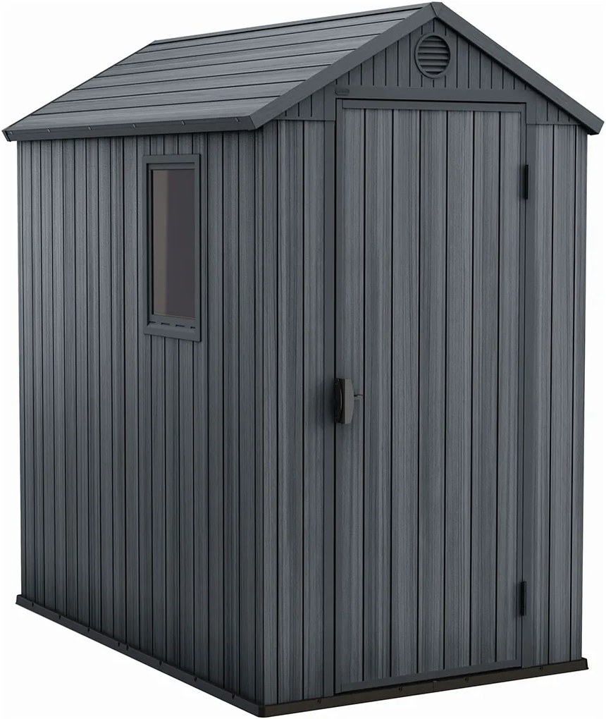 KETER DARWIN 4 x 6 zahradní domek, 125,8 x 184,5 x 205 cm, šedý 17209417