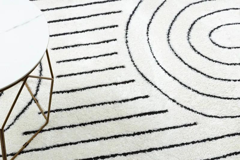 Dywany Łuszczów Kusový koberec Mode 8494 geometric cream/black Rozměry koberců: 200x290