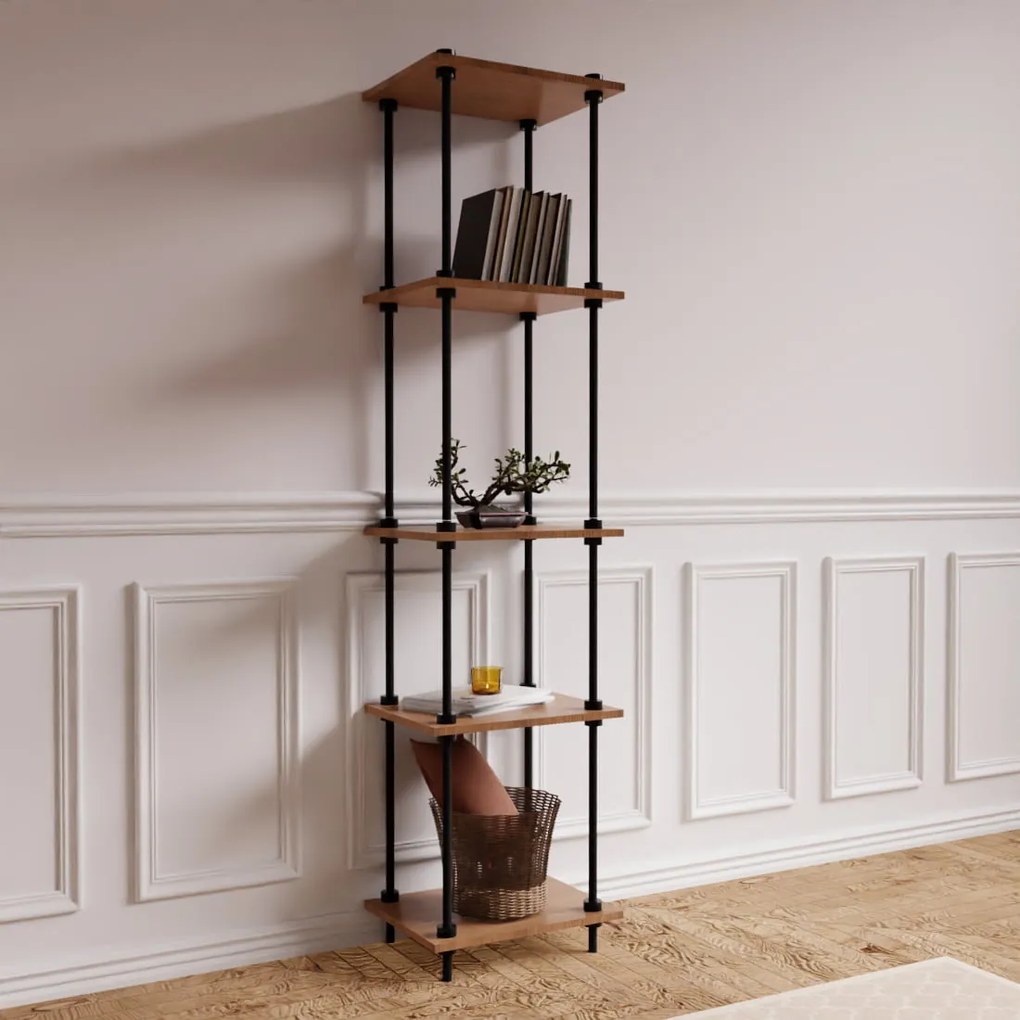 Kovové regály v industriálním stylu DECO, 185x43x35 cm