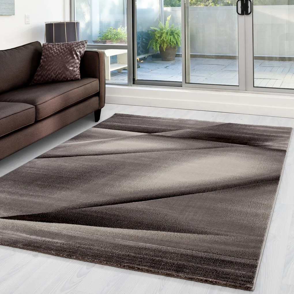 Ayyildiz, Kusový koberec Miami 6590 brown, 120x170, hnědá, kancelář