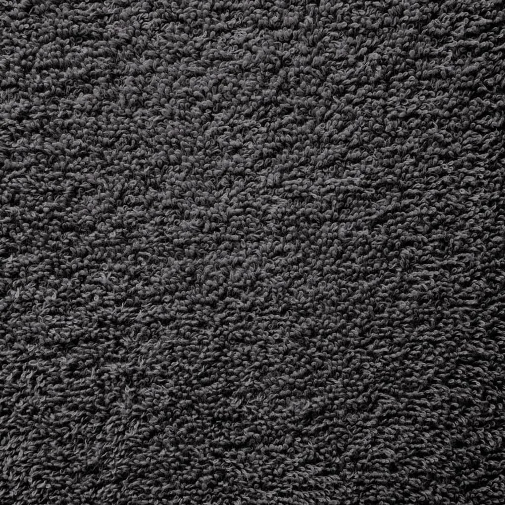 Prémiové saunové osušky SOLUND 50 ks antracitové 80x200 cm 600 g/m² 137171