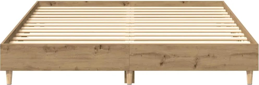 Rám postele bez matrace Artisan Dub 150x200 cm kompozitní dřevo 3328716