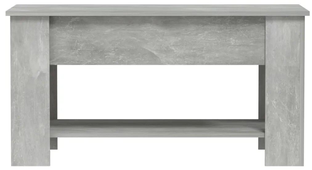 Konferenční stolek betonově šedý 101x49x52 cm kompozitní dřevo - Default Title