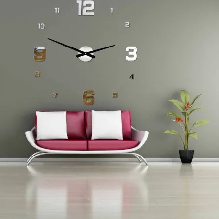 Moderní hodiny na zeď nalepovací | SENTOP 12P005 plexi sklo