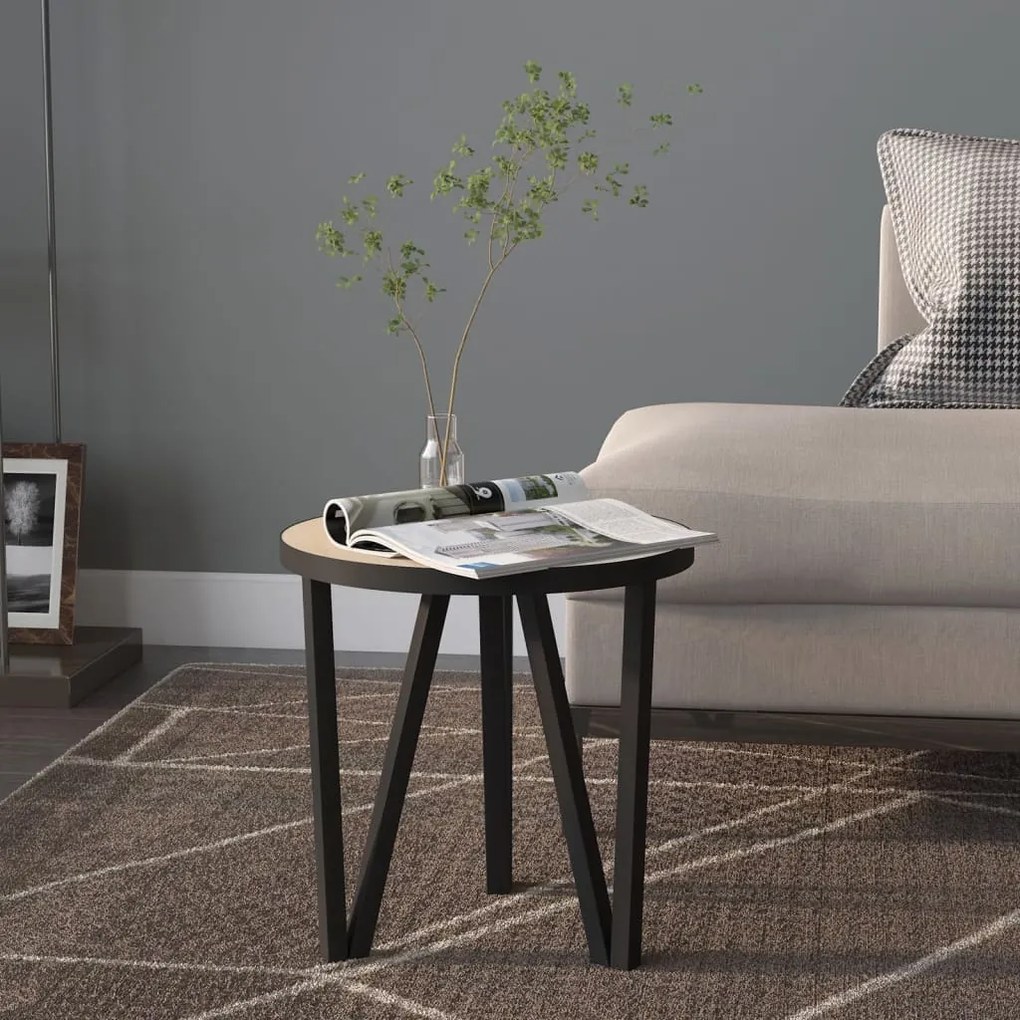 Čajový stolek dub sonoma Ø 35 cm MDF 331666