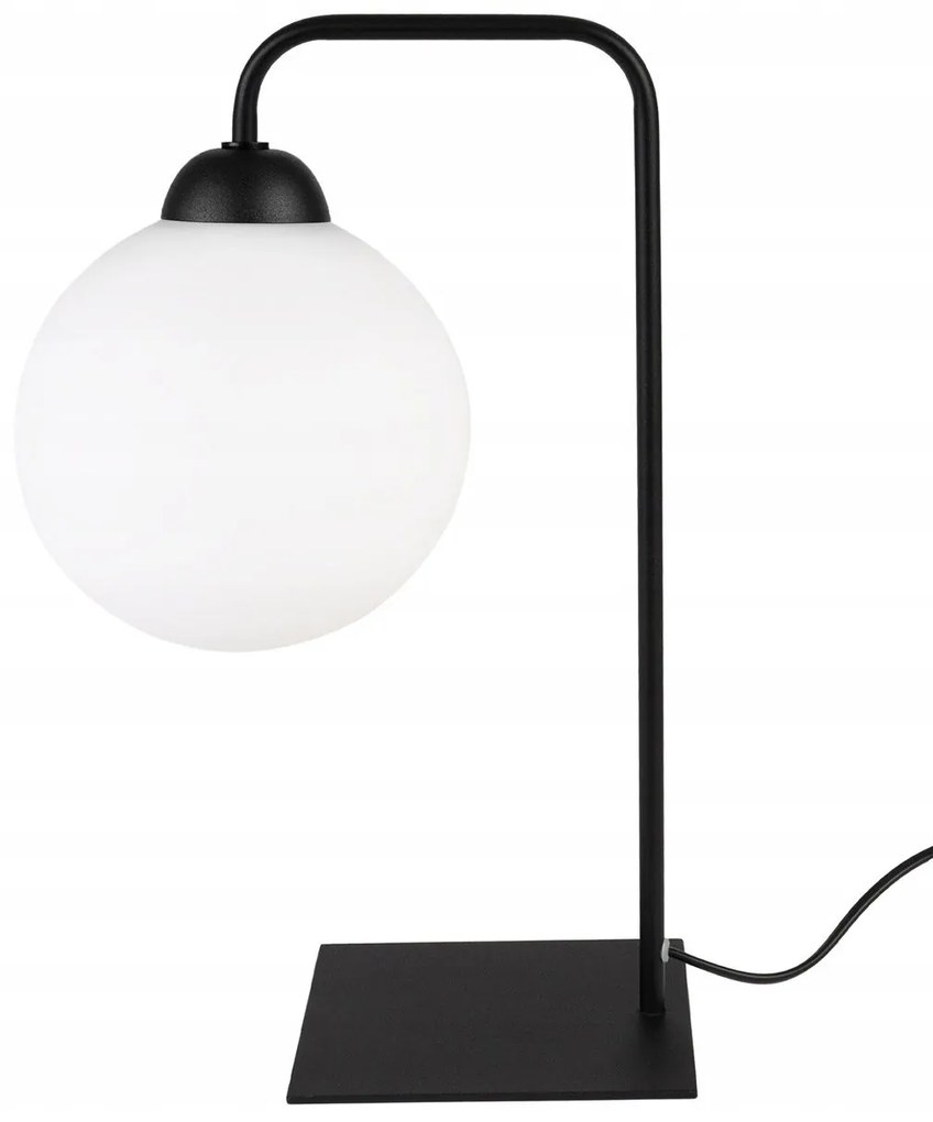 Stolní lampa FLORENCE, 1x bílé skleněné stínítko