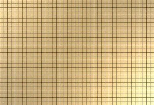 Obkladové panely 3D PVC 58698, rozměr 944 x 645 mm, tloušťka 0,6 mm, obklad zlatá mozaika s černou spárou, REGUL